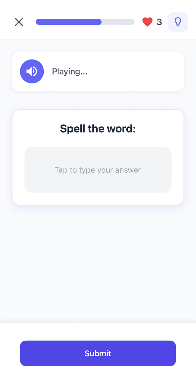 Spell Up - AI-Powered Spelling Practice for Students